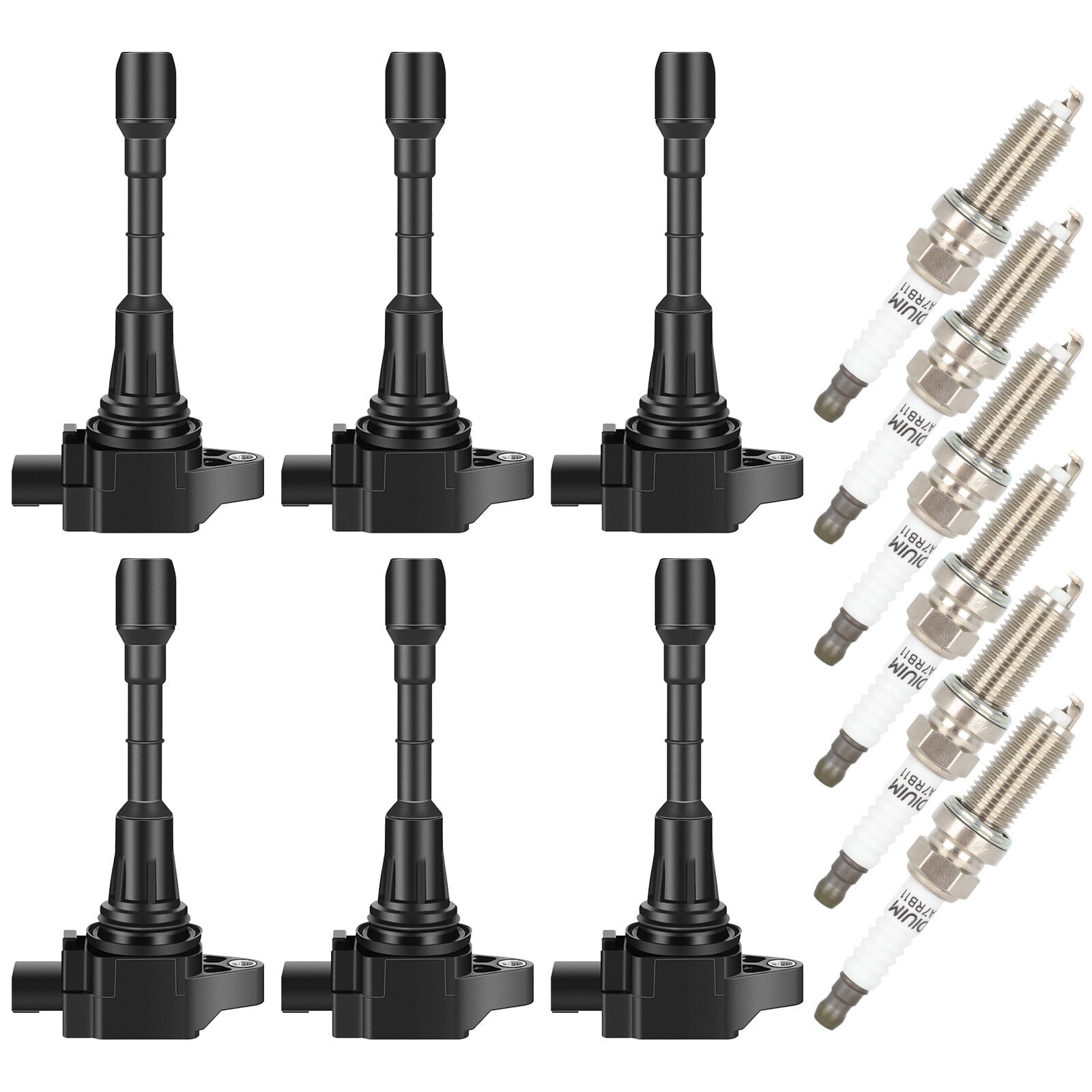 ECCPP ‎UF550 6 ignition coils with 6 iridium Spark Plugs for Nissan for ...