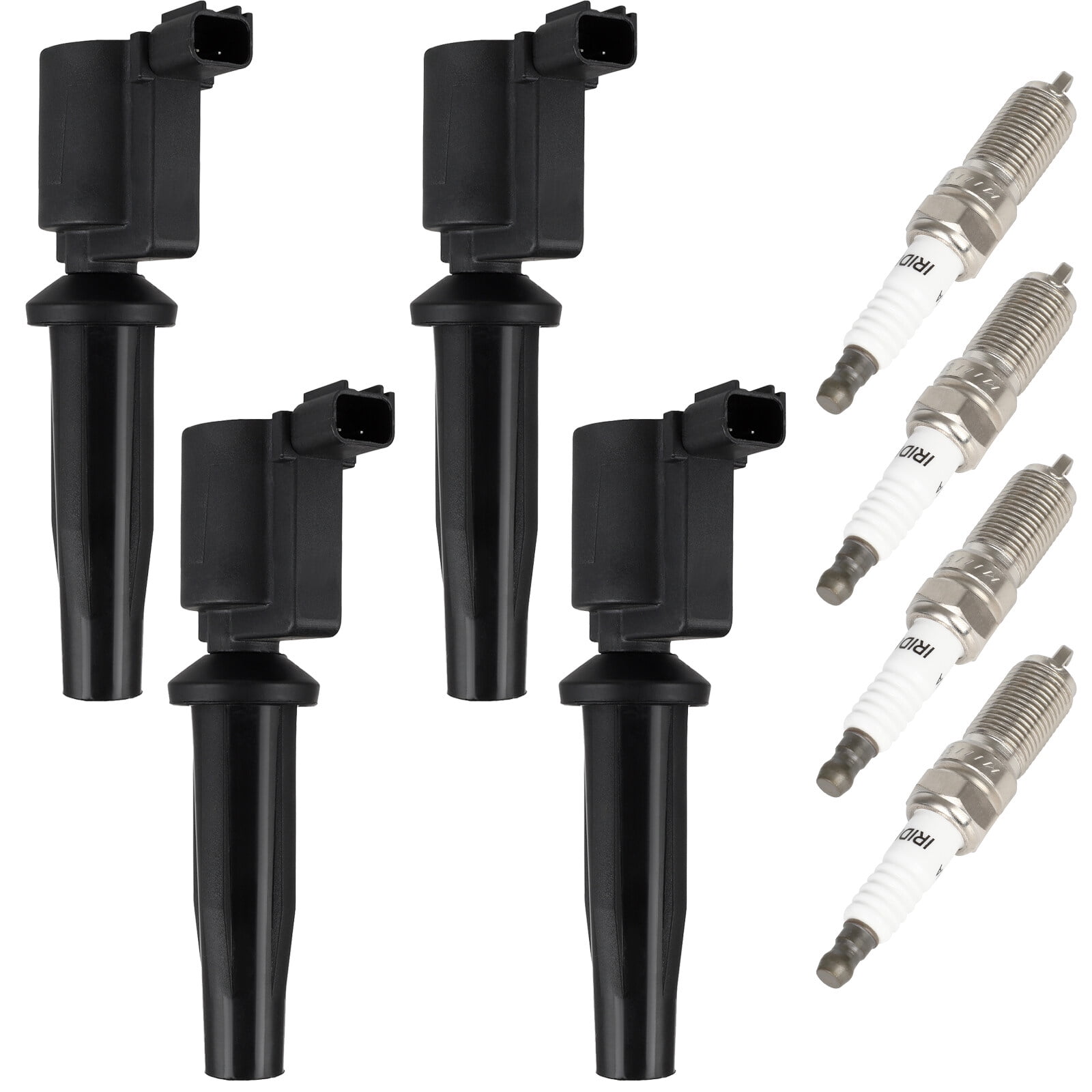 ECCPP UF621 4 ignition coils wilth 4 iridium Spark Plugs ,for Ford ...