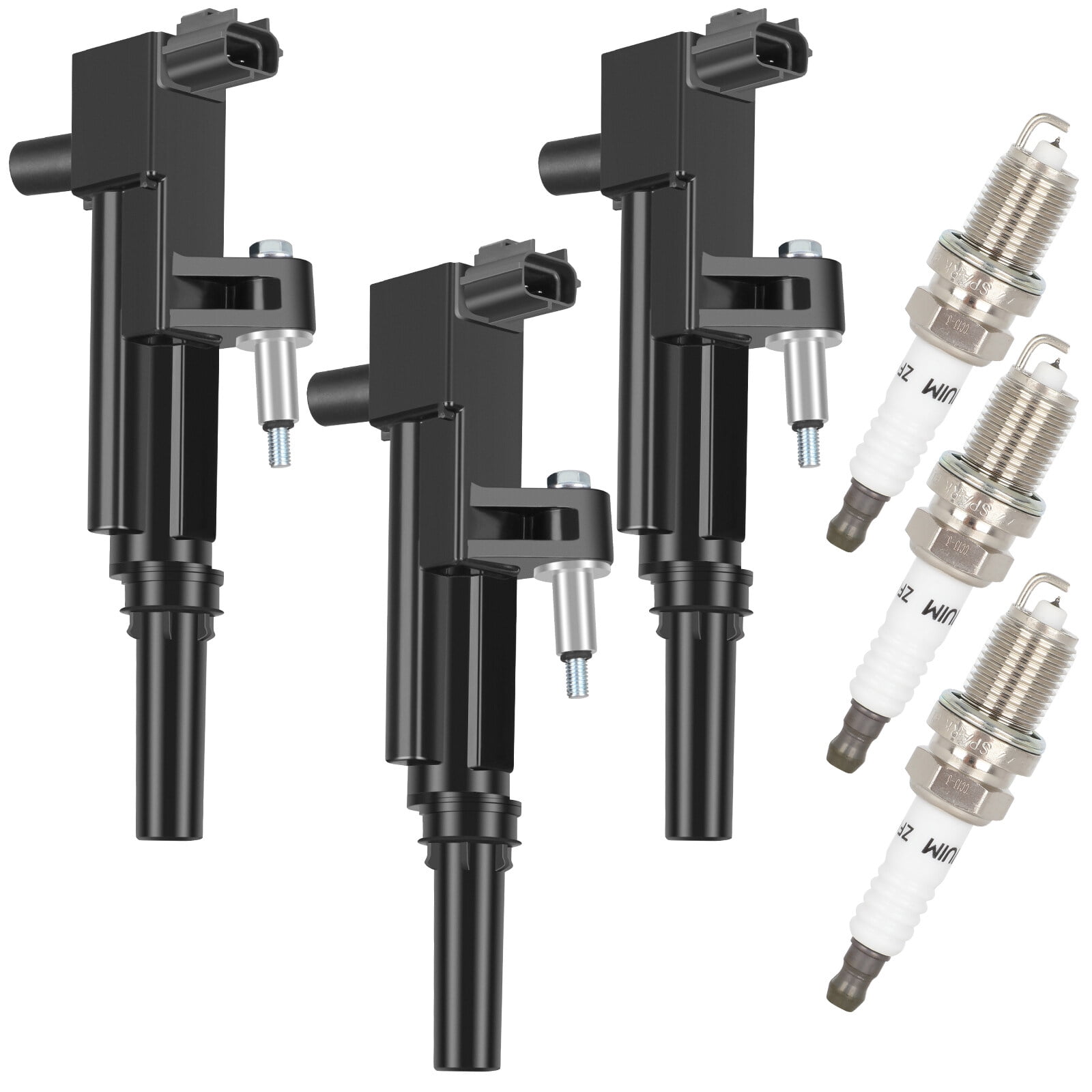 ECCPP UF640 3 ignition coils with 3 iridium Spark Plugs for Dodge for ...