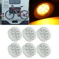 ECCPP Universal 6Pack 2.5â€ 13LED Yellow Stop Turn Signal Lamp Side ...