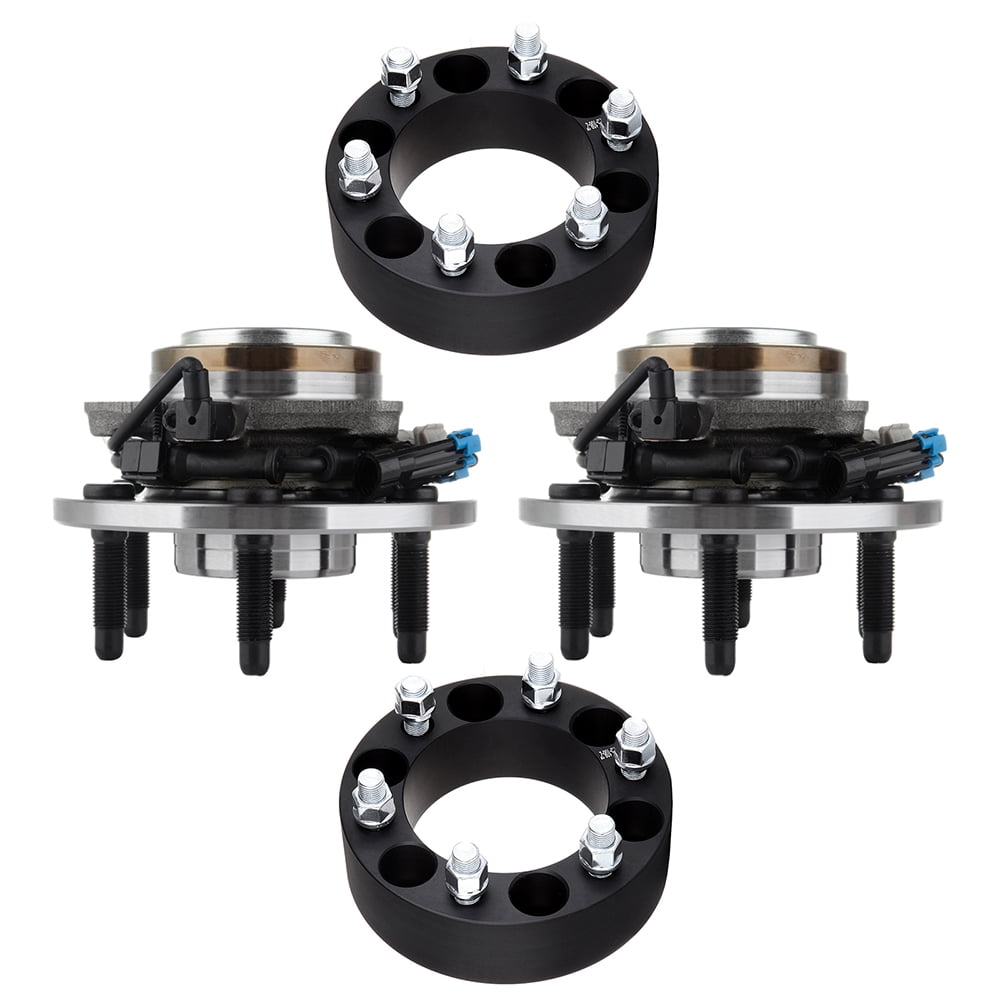 ECCPP Wheel Spacers 6x5.5 to 6x5.5+Wheel Bearing and Hub Assembly for ...