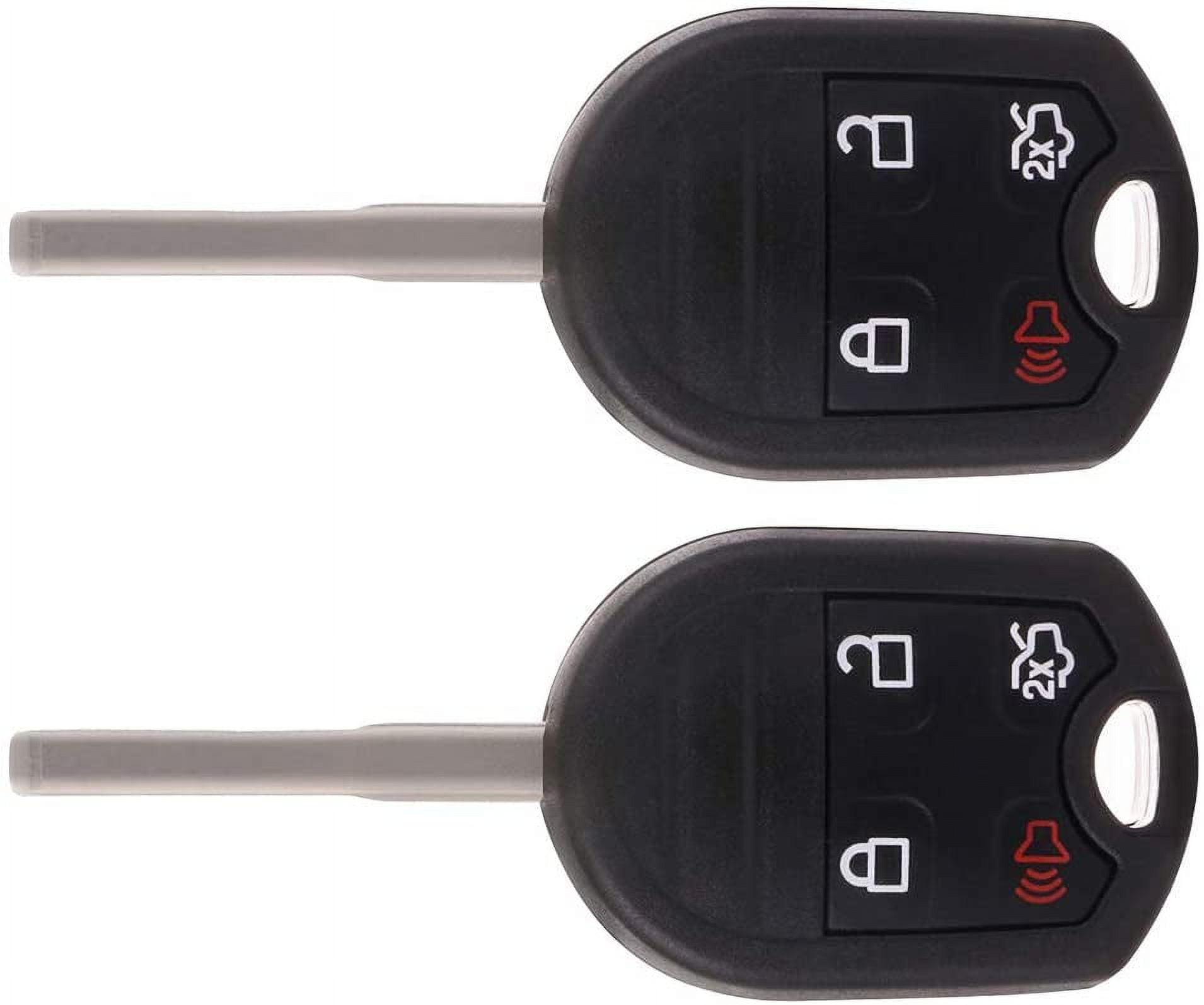 Eccpp Fit For 4 Buttons Uncut Keyless Entry Remote Key Fob F Ord F350 F