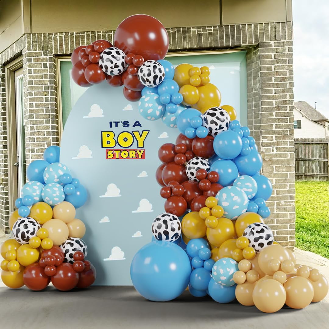 ECEAE Cowboy Theme Balloon Arch Garland Kit, 131Pcs Brown, Nude ...