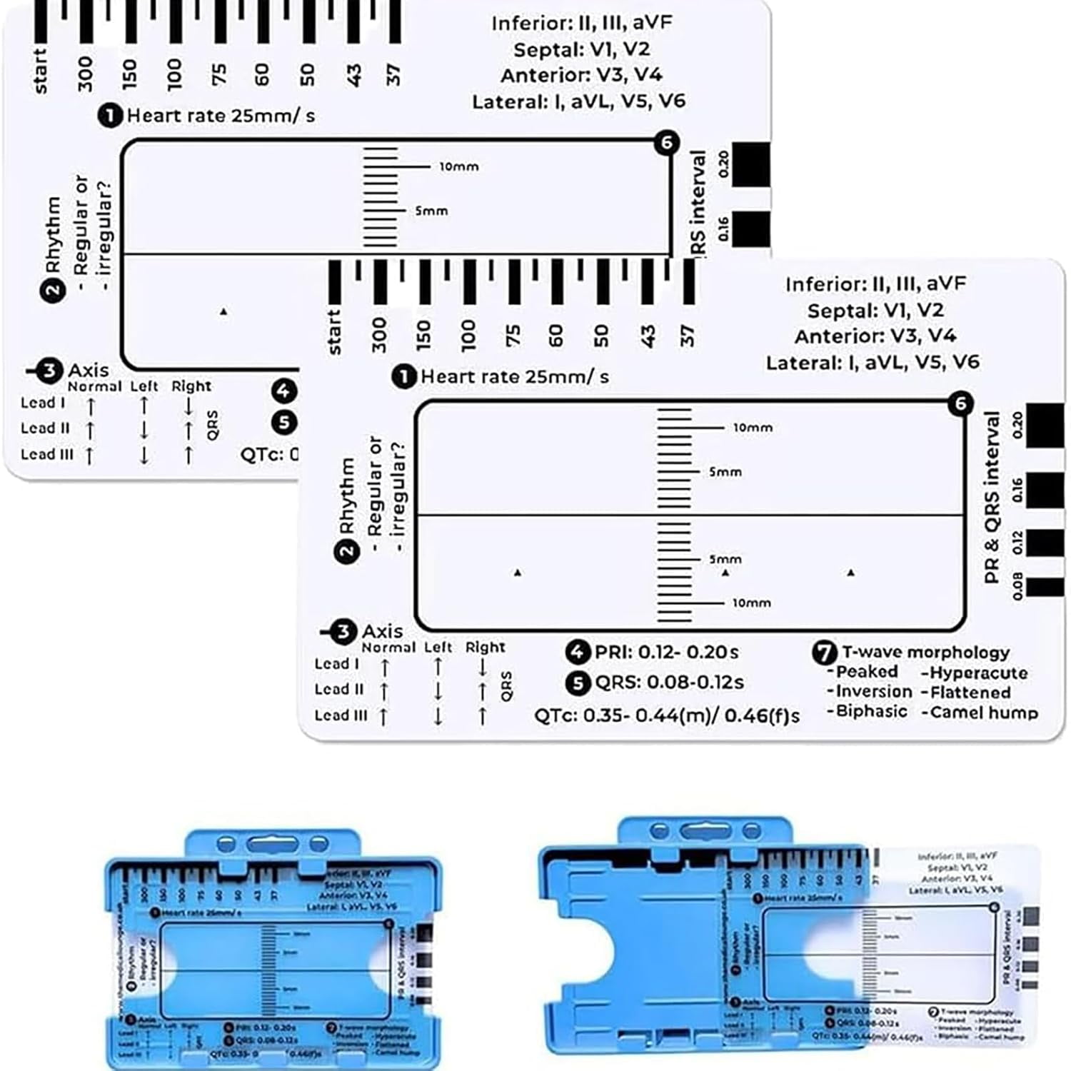 ECG 7 Step Ruler, ECG 7 Step Ruler for ECG/EKG Interpretation ...