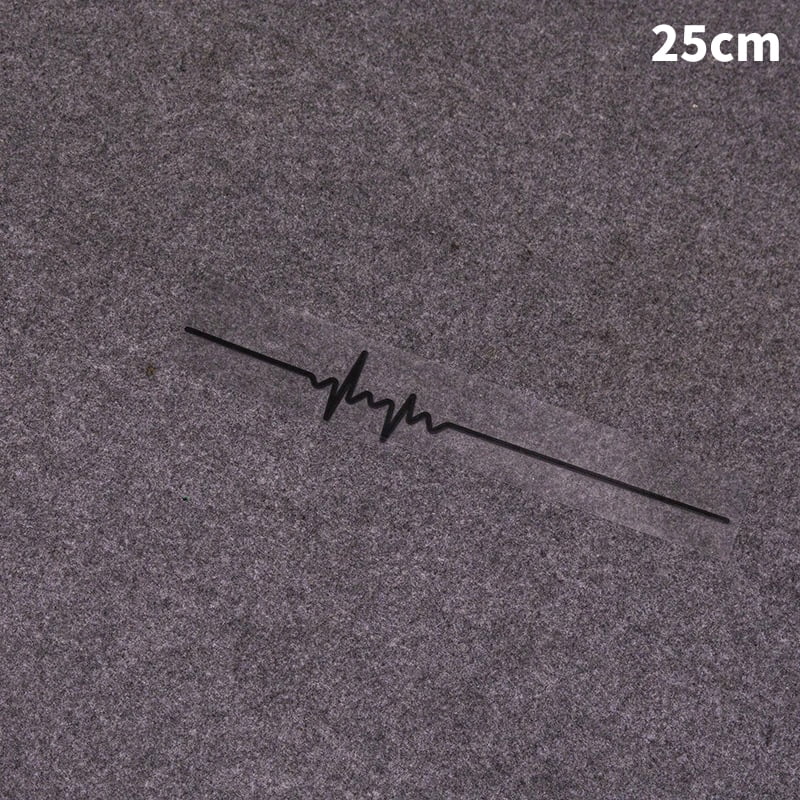 ECG Strip Car Stickers Vinyl Water Proof Decals Cool Laser Reflective ...