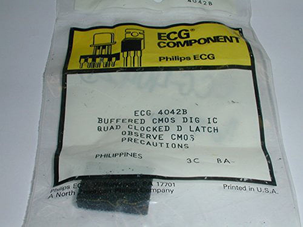 ECG4042B CMOS IC Quad Clocked D Latch (1 piece) - ECG4042B - Walmart.com