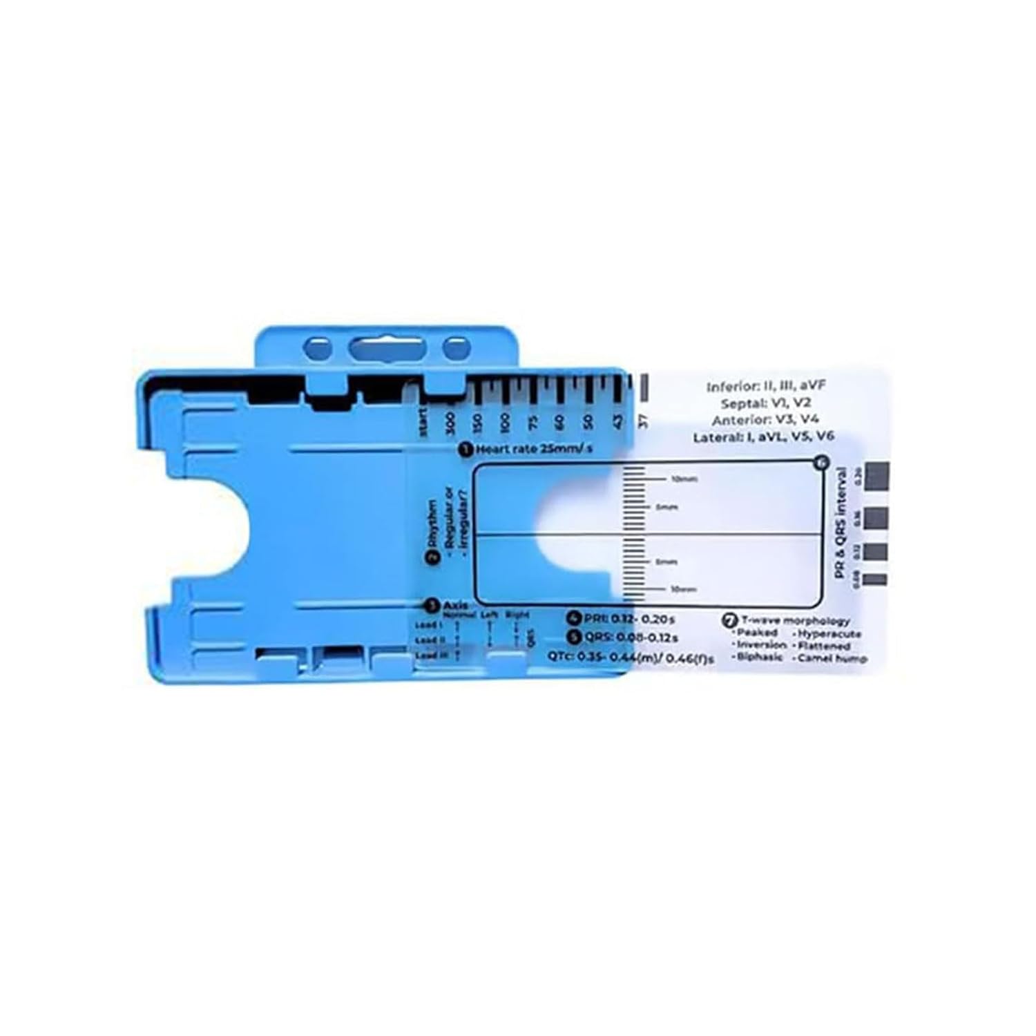 ECGs 7 Levels Ruler Card Portable Reference Guide ABS for Efficient ...