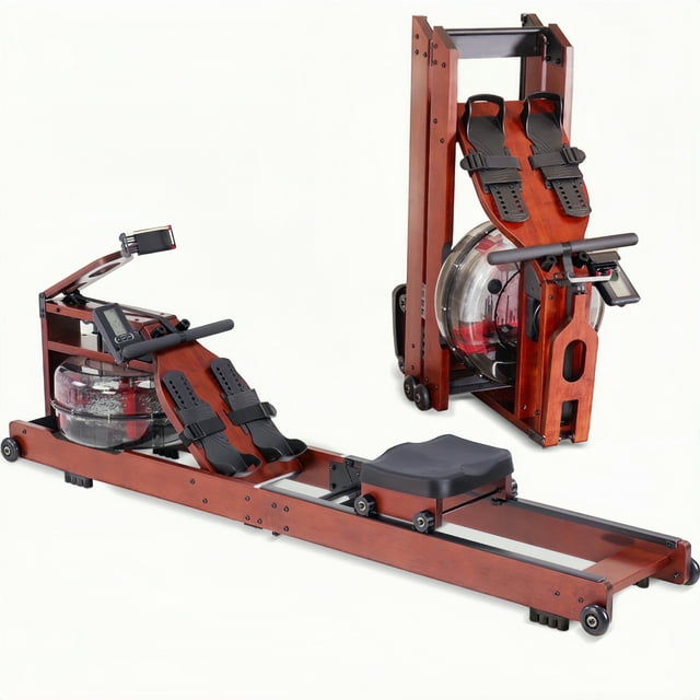 ECHANFIT Home Water Rowing Machine, 400LBS Max, 360° Holder, 180 ...