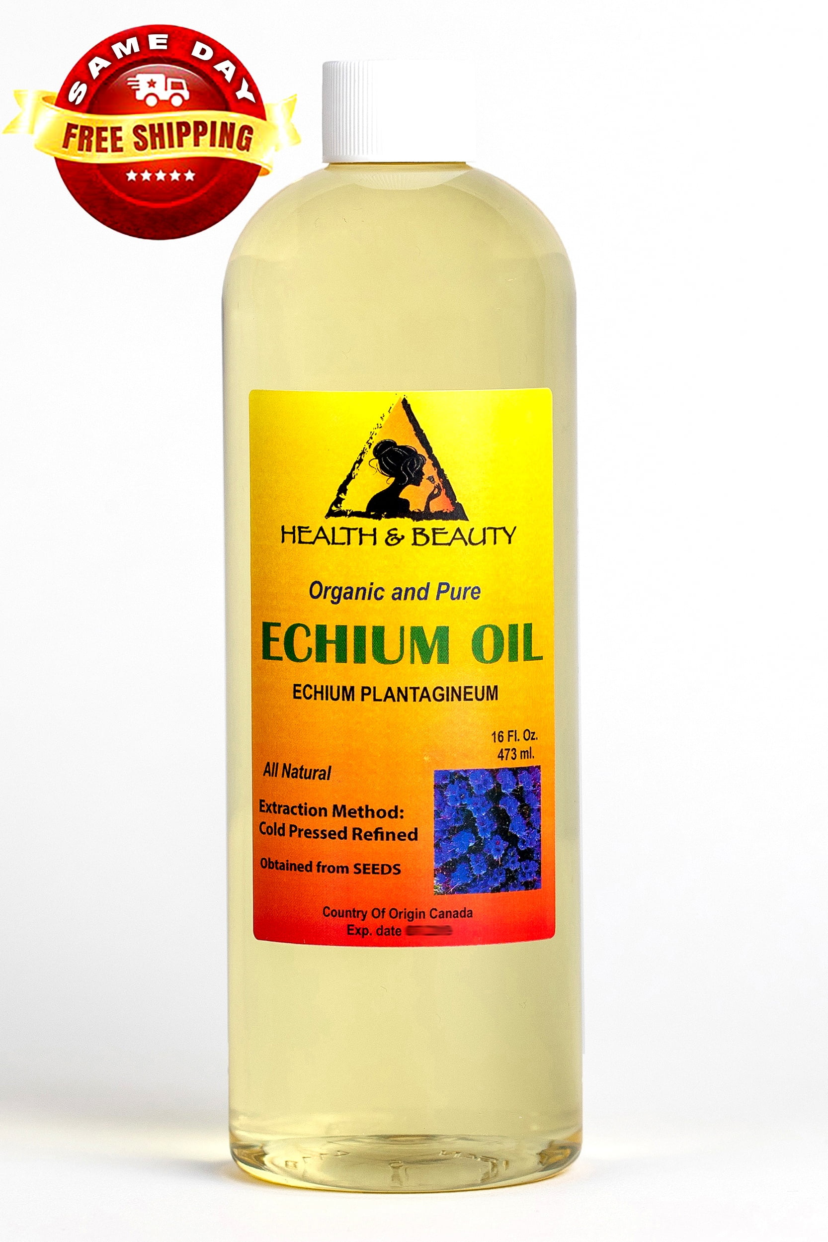 ECHIUM SEED OIL ORGANIC REFINED COLD PRESSED PREMIUM FRESH PRIME 100% ...