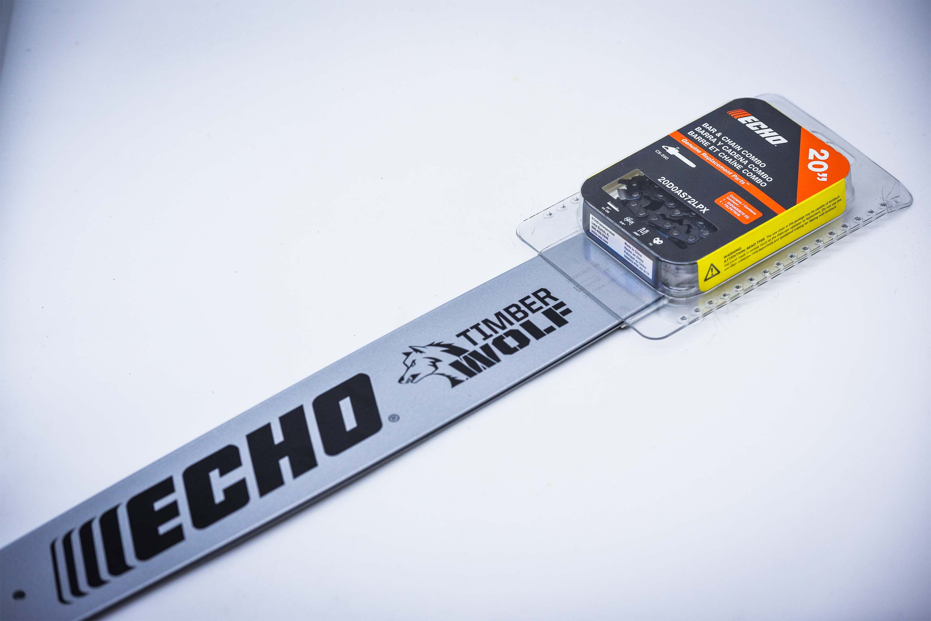 ECHO 20" BAR AND CHAIN FITS CS-590 TIMBER WOLF 20D0AS72LPX - Walmart.com