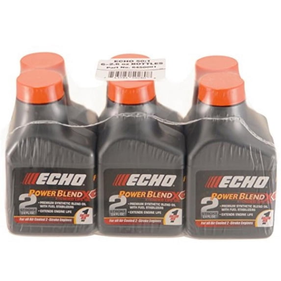 Echo Power Blend 1 Gallon Oil Mix (50:1) 6 Pack for 2-Stroke Engines ...