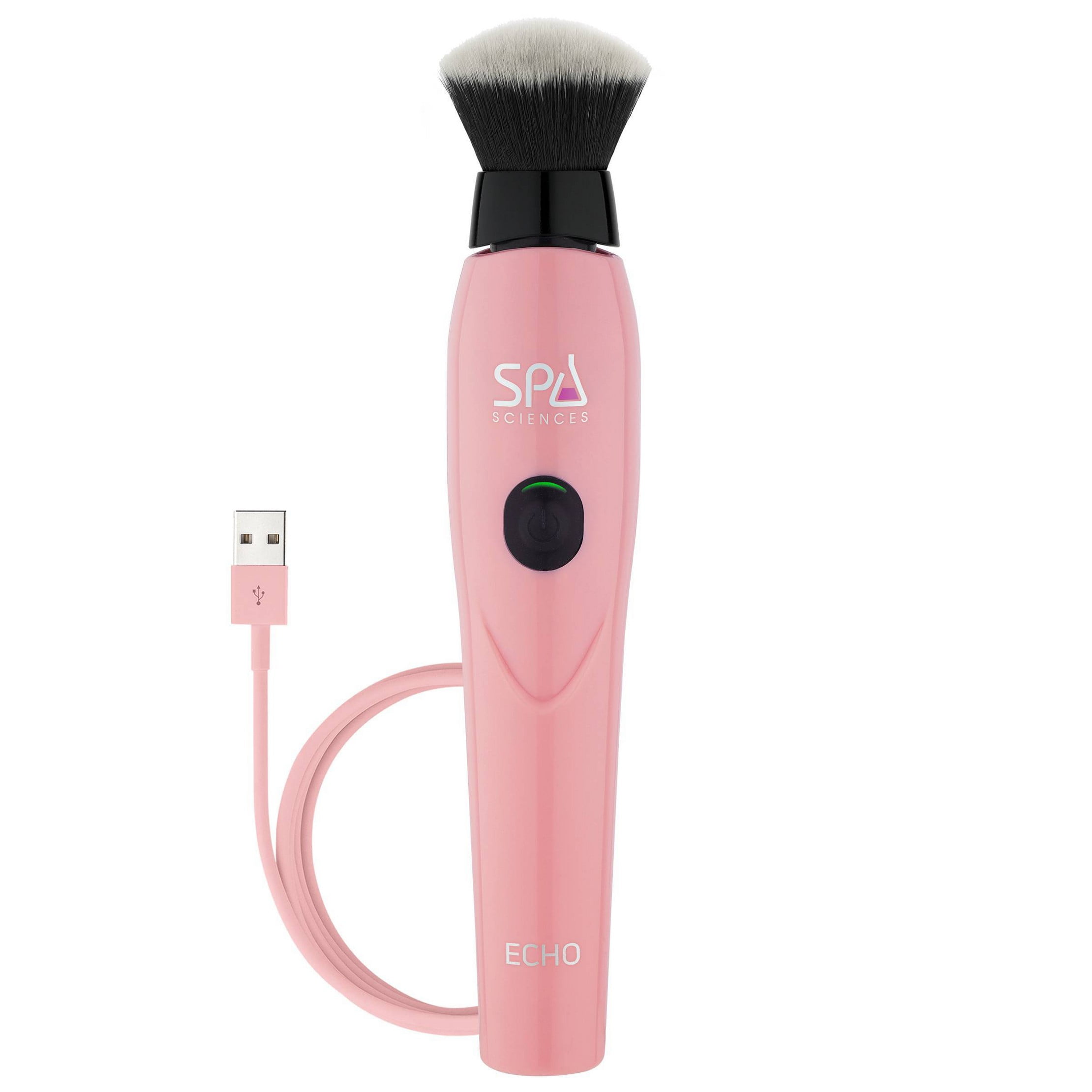 ECHO Sonic Makeup Brush with Antimicrobial Bristles - Pink - Walmart.com