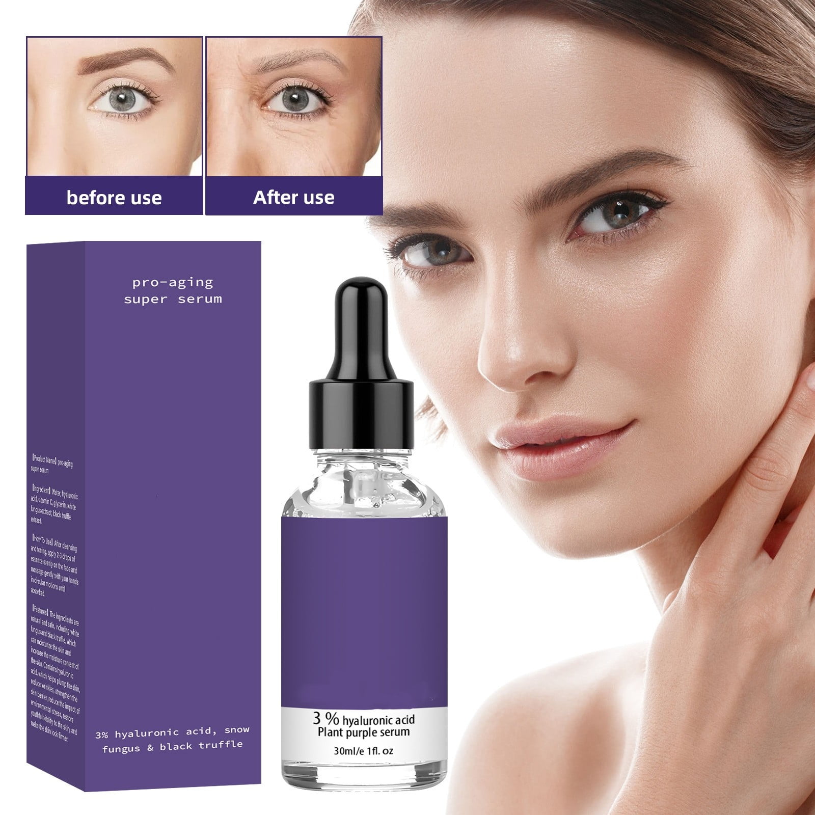 ECHOYY 3% Face Purple Pro Aging Super For Face Aging Sign Skin Texture ...
