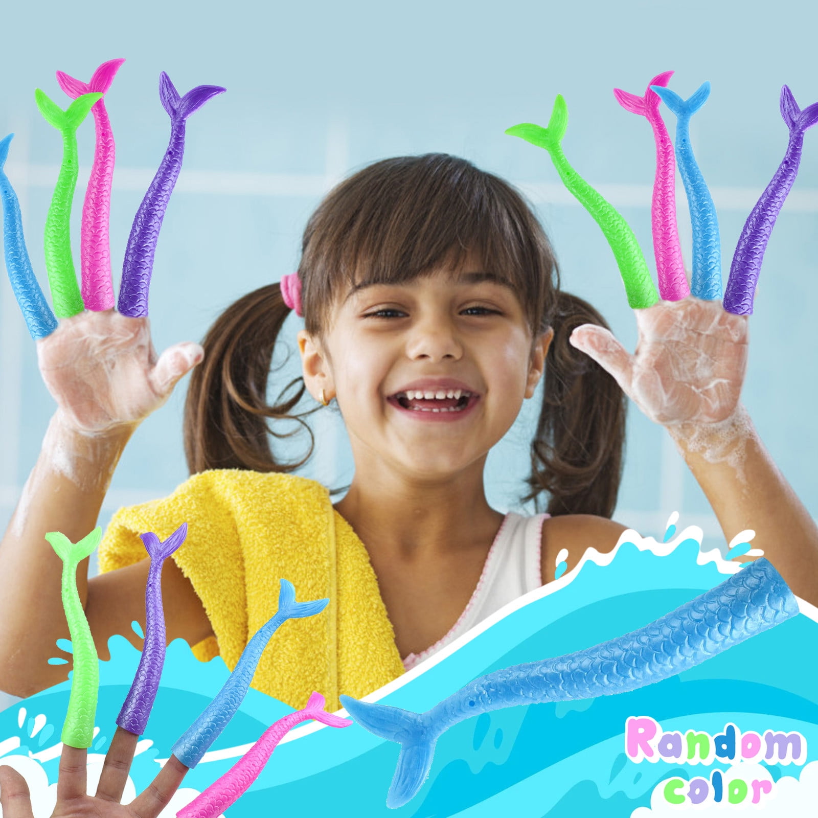 ECHOYY Decompression Finger Puppets Finger Puppets For Kids Fish Tail ...