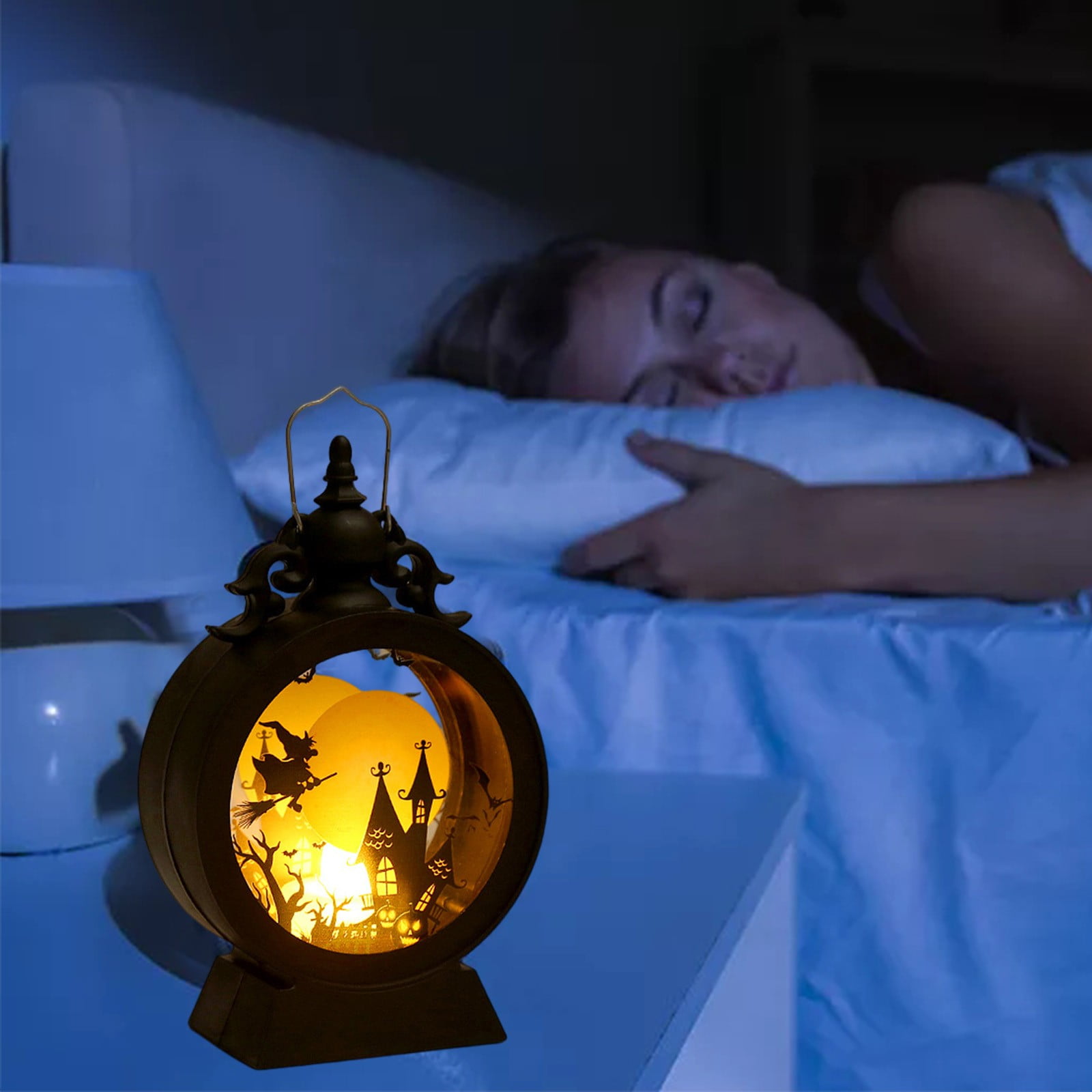 ECHOYY Decorations Wind Lamp Ornaments Architecture Witch Pumpkin ...