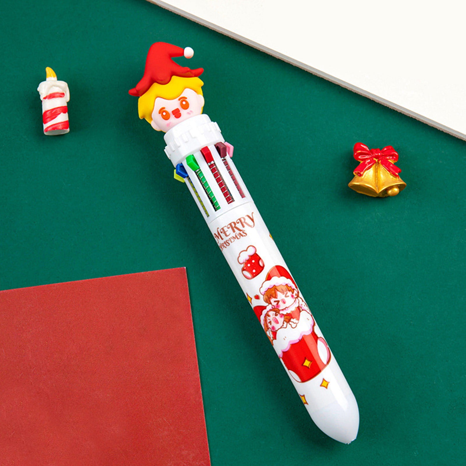 ECHOYY Ten Color Cartoon Christmas Pen Students Colors With Us Account ...