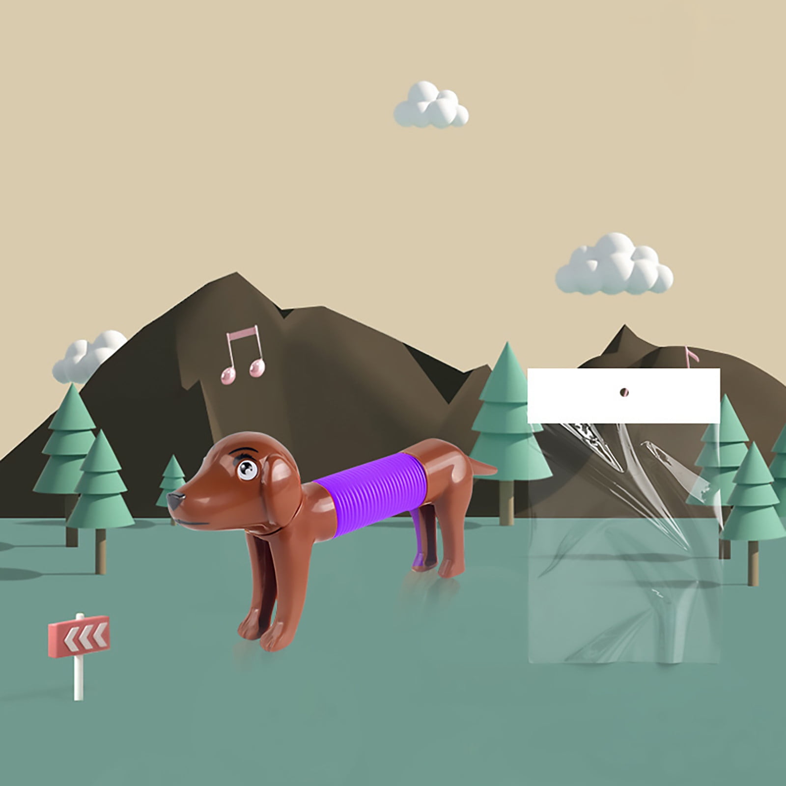 ECHOYY Tube Spring Dog Toys Fine Motor Skills Toddler Toys Sensory ...