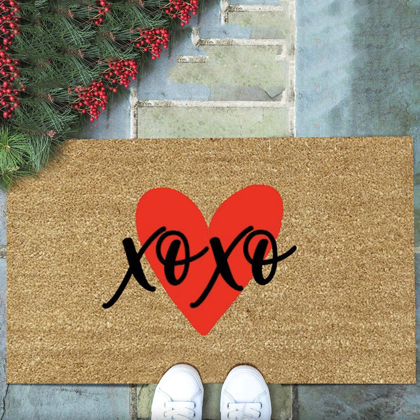 ECHOYY Valentine’s Day Funny Doormat Warm Welcome Mat Doormats For For ...