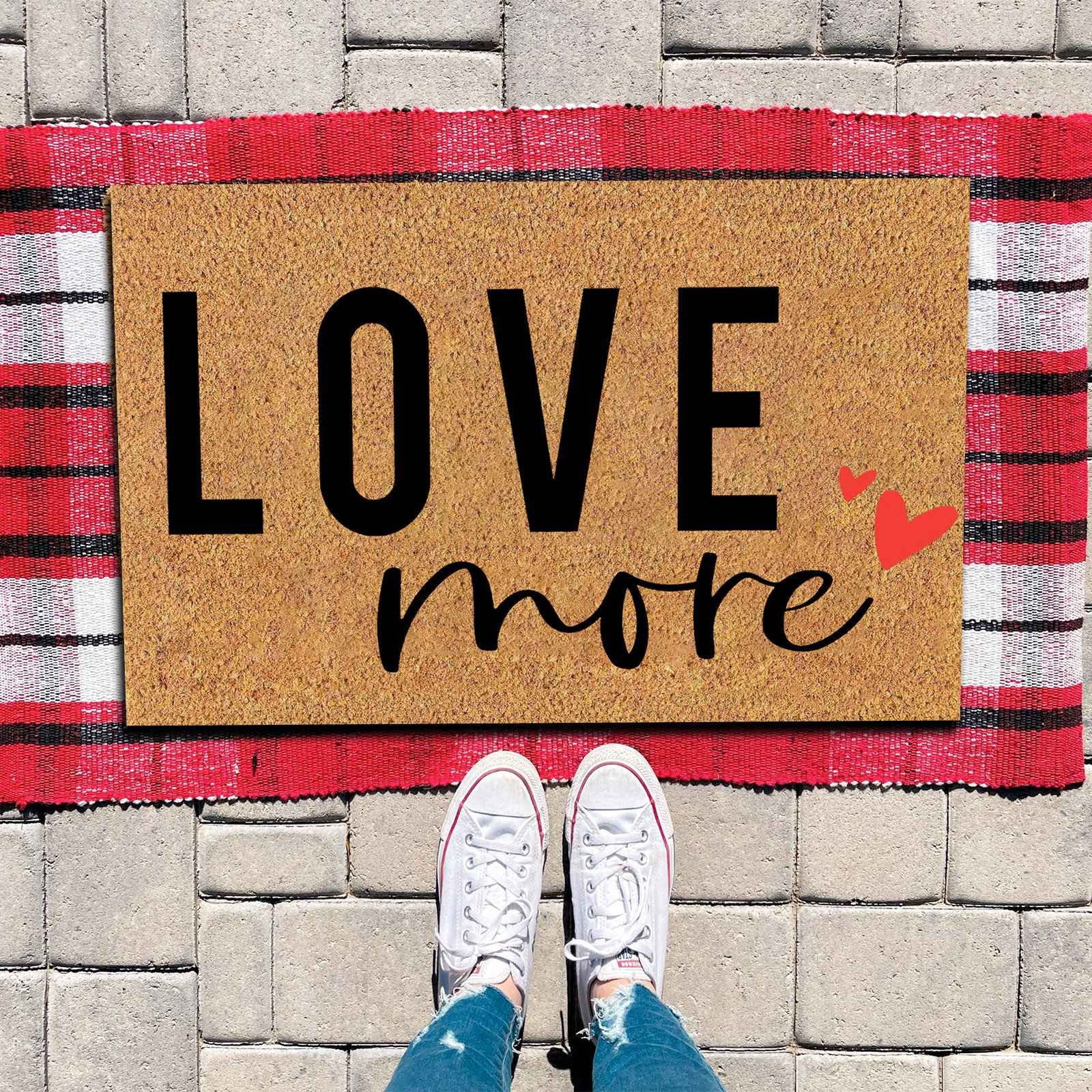 ECHOYY Welcome Front Door Mat Valentine's Day Floor Mat Holiday Mat ...