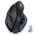 ECHTPower Wireless Bluetooth Mouse, Ergonomic Mouse with LED Light, Tri ...