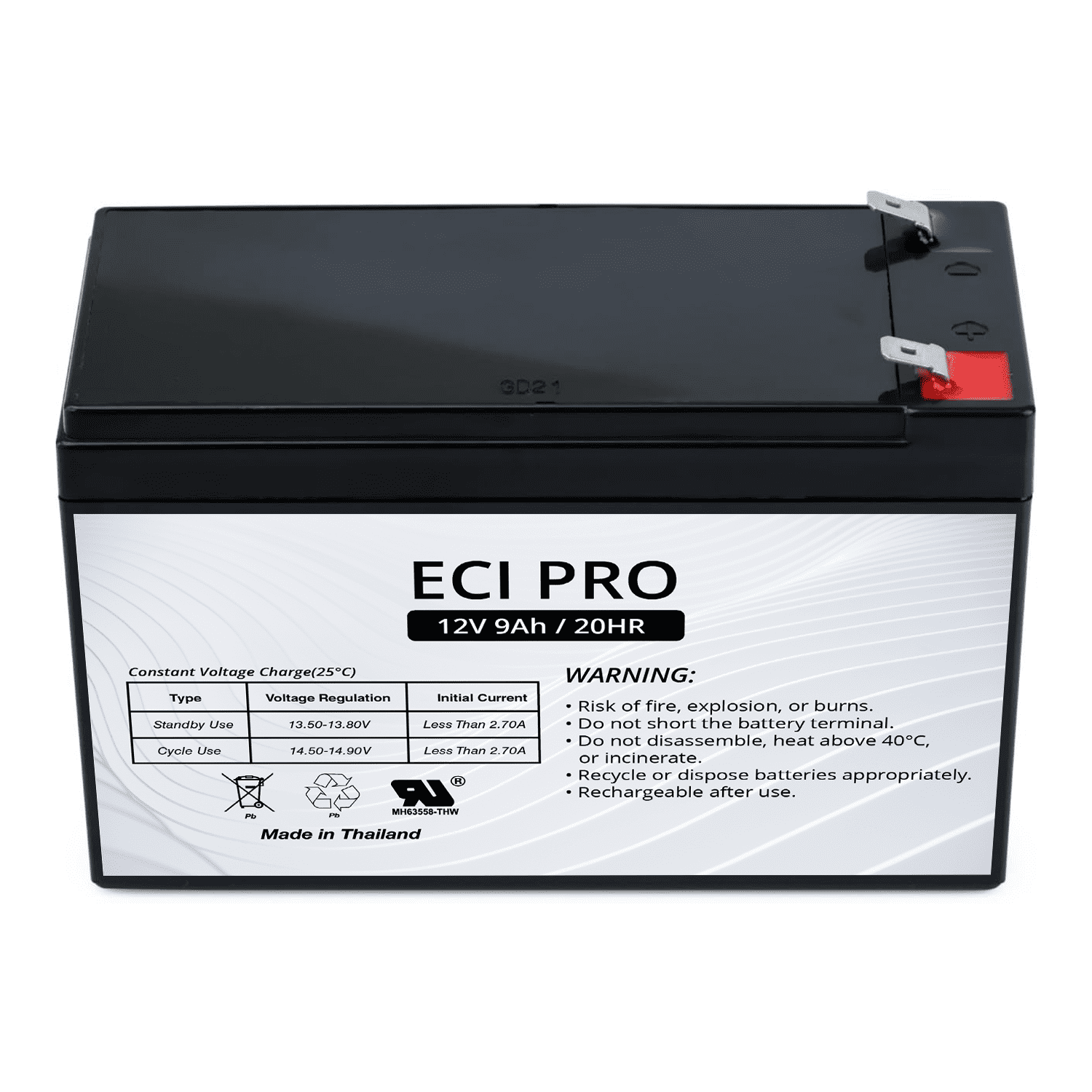ECI Pro Sealed AGM 12V 9Ah SLA Battery – Reliable Rechargeable Power ...