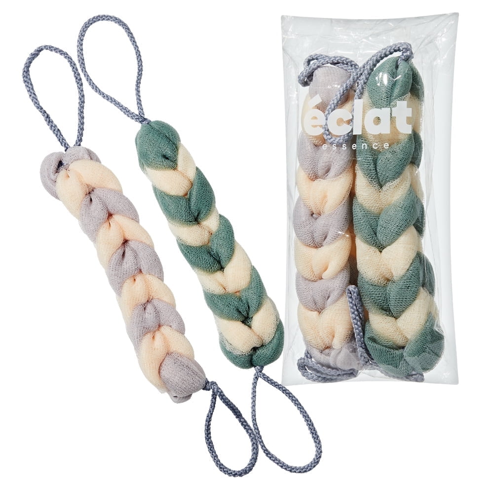 éclat Mesh Bath Sponge Back Loofah Shower Pouf, Soft Exfoliating Body ...