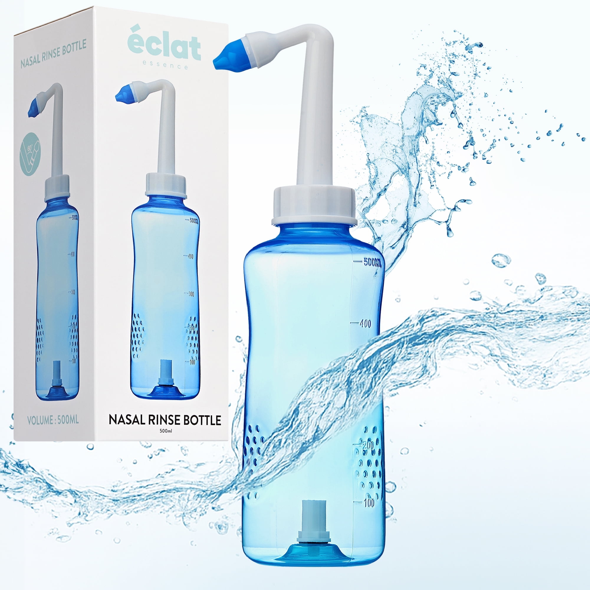 éclat Nasal Rinse Bottle - Gentle Pressure Nasal Irrigation, Total ...