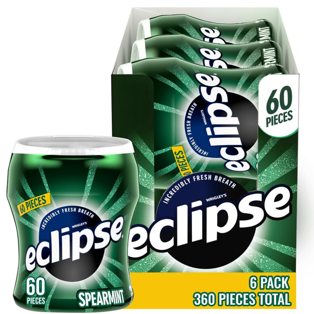ECLIPSE Chewing Gum Sugar-Free AKF18 - Spearmint Sugarfree Gum, Zero ...