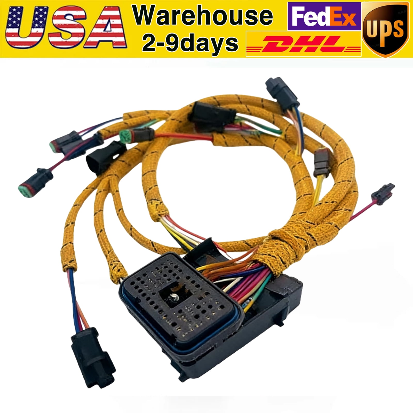ECM Wiring Harness 195-7336 for Caterpillar 3126B Engine Excavator 322C ...