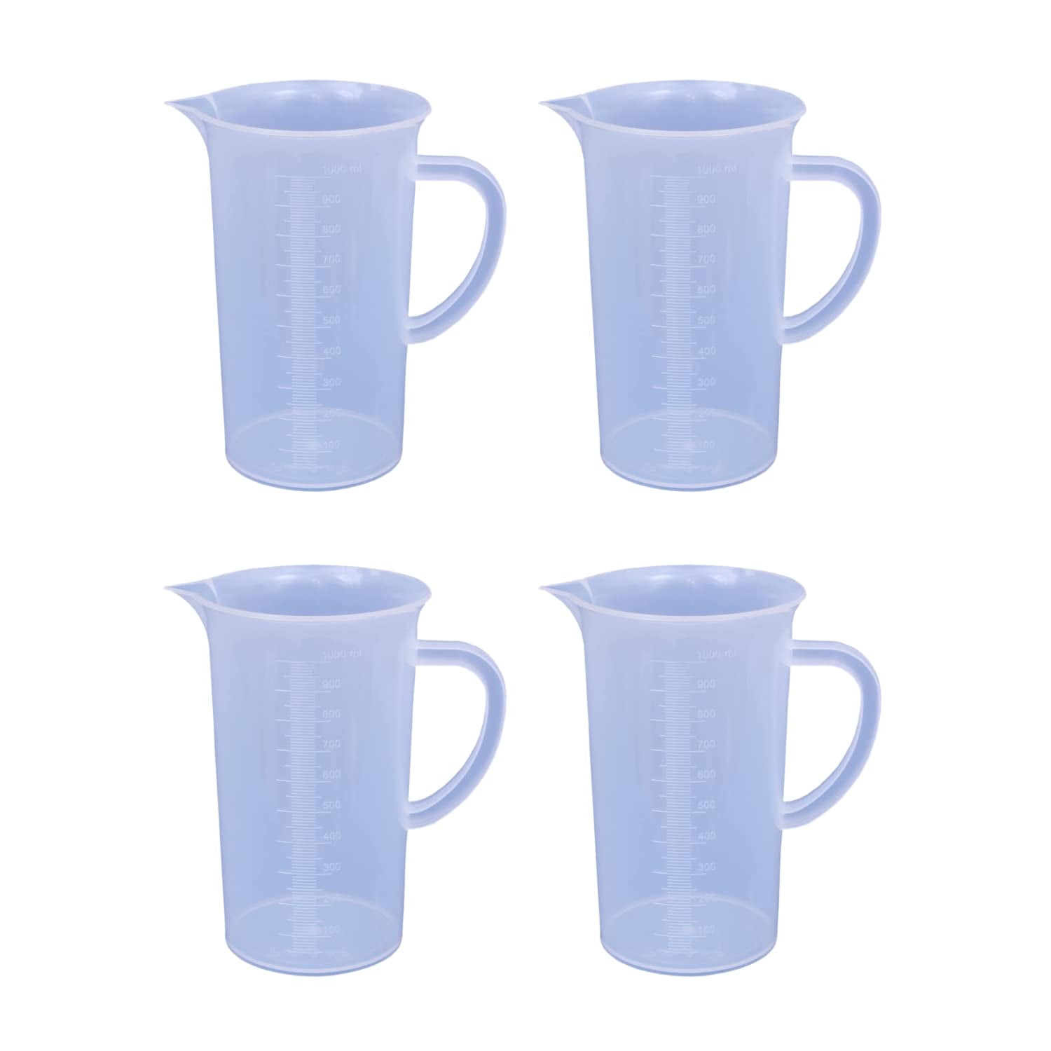 ECNEICS Polypropylene Measuring Jug with Handle Pour Spout Container ...