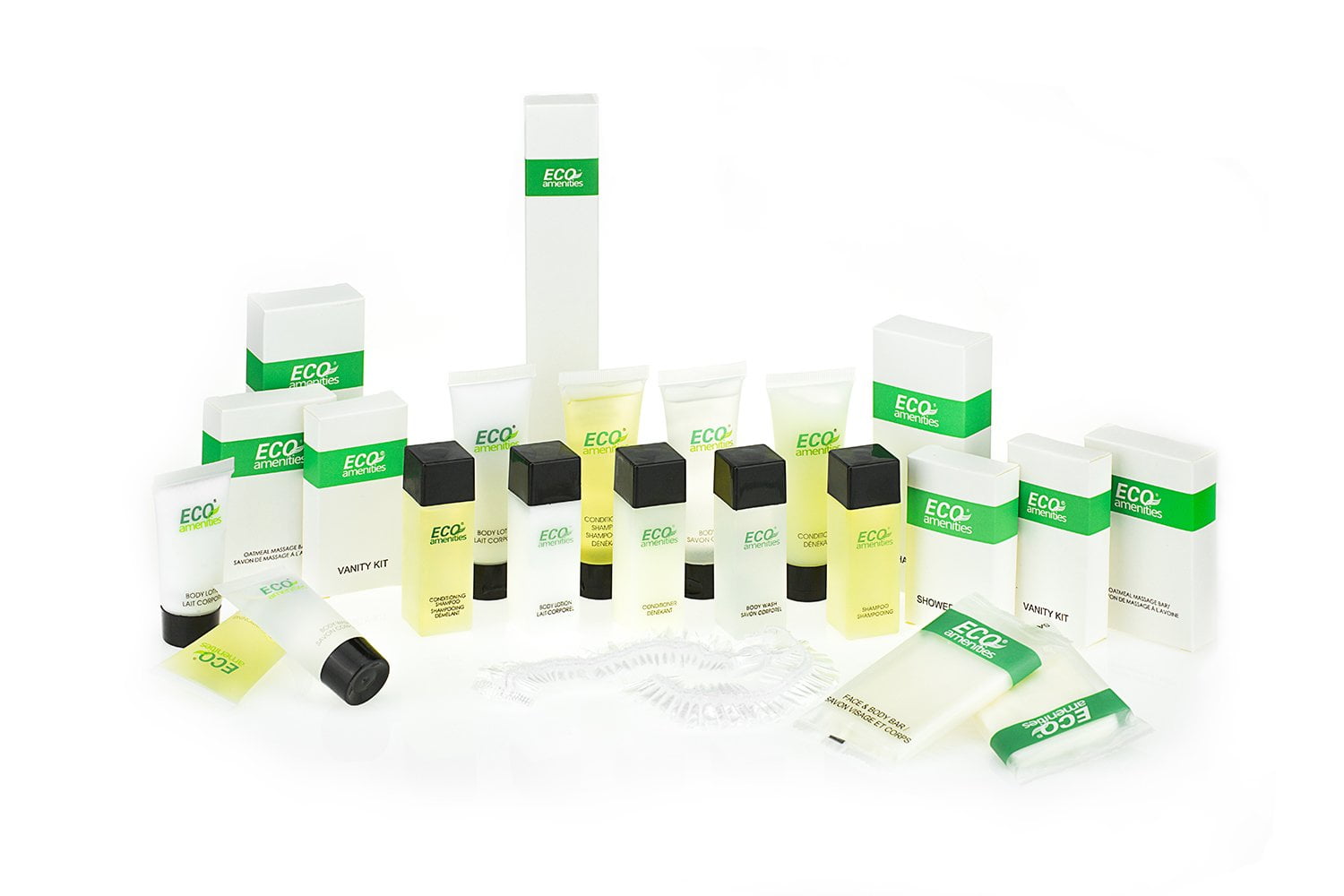 ECO Amenities 300-Piece Hotel AKF18 Toiletries Set - 5-in-1 Size ...