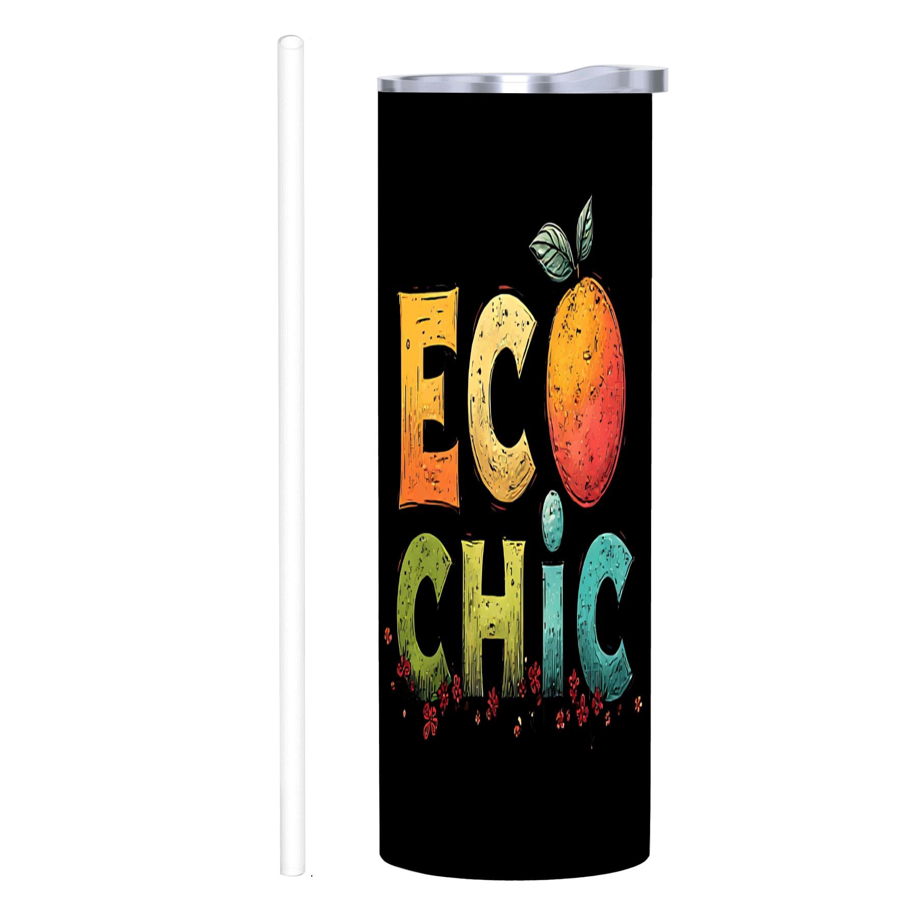 ECO CHIC 20 oz Stainless Steel Insulated Tumbler - Colorful Playful ...