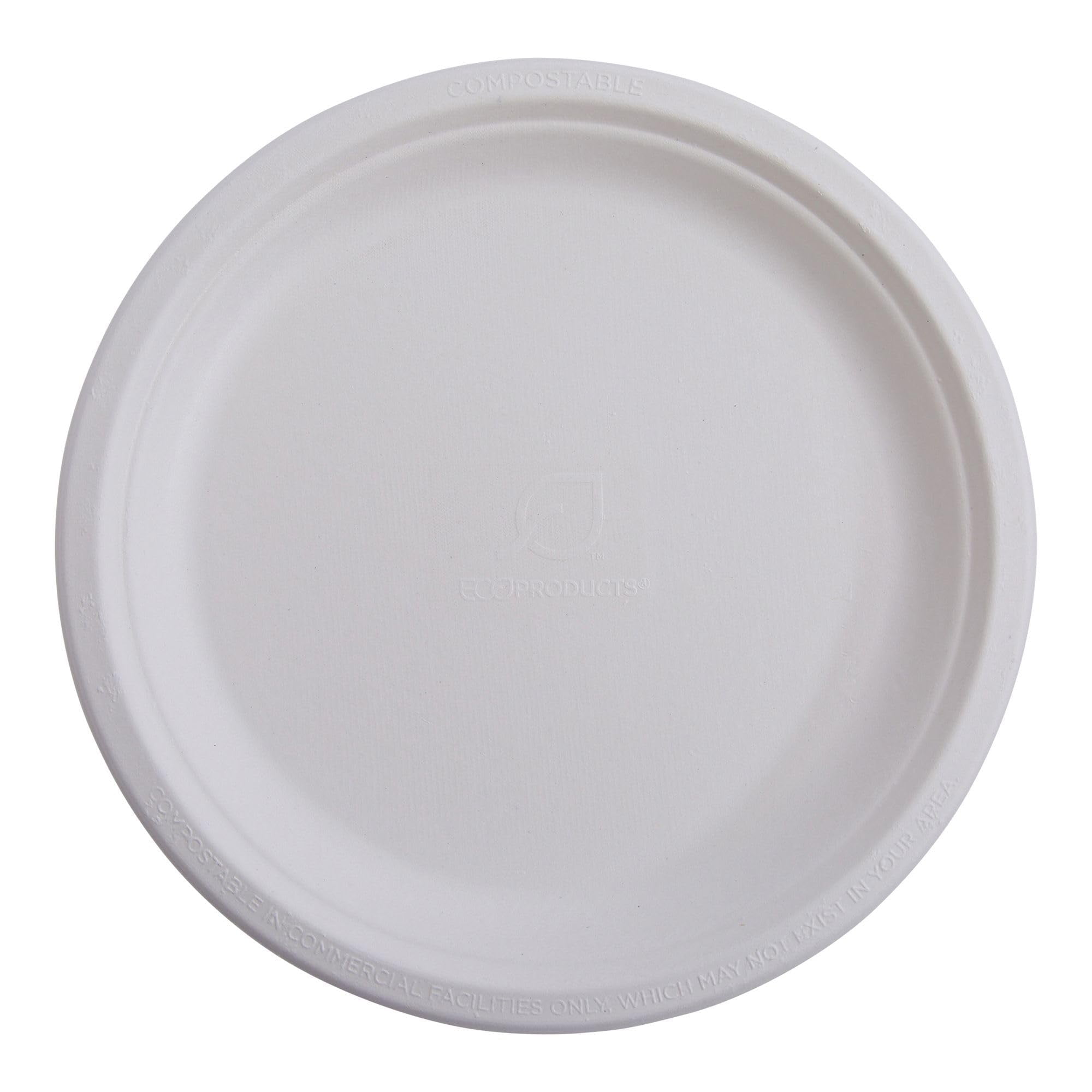 ECO PRODUCTS Compostable 6" Paper Plates, AFN1Case of 1000, Disposable ...