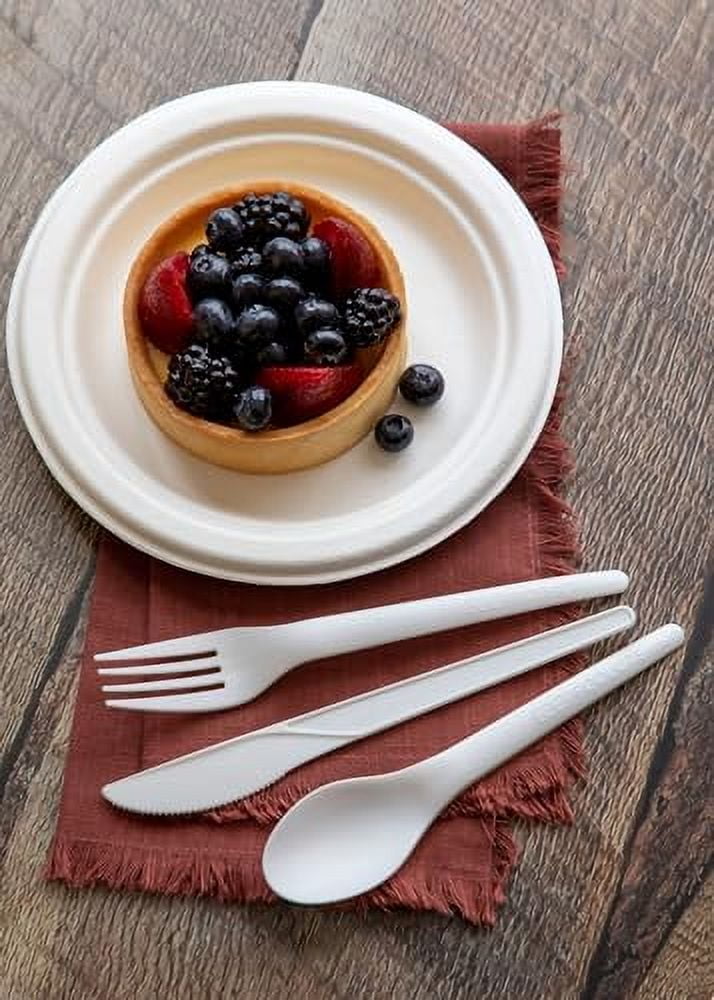 ECO PRODUCTS Compostable 6" Paper Plates, Case of 1000, Disposable ...