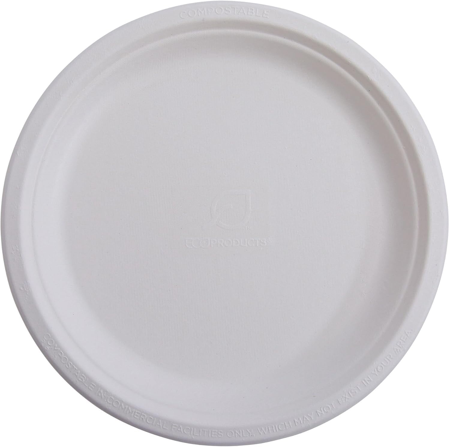 ECO PRODUCTS Compostable 6" Paper Plates, Case of 1000, Disposable ...