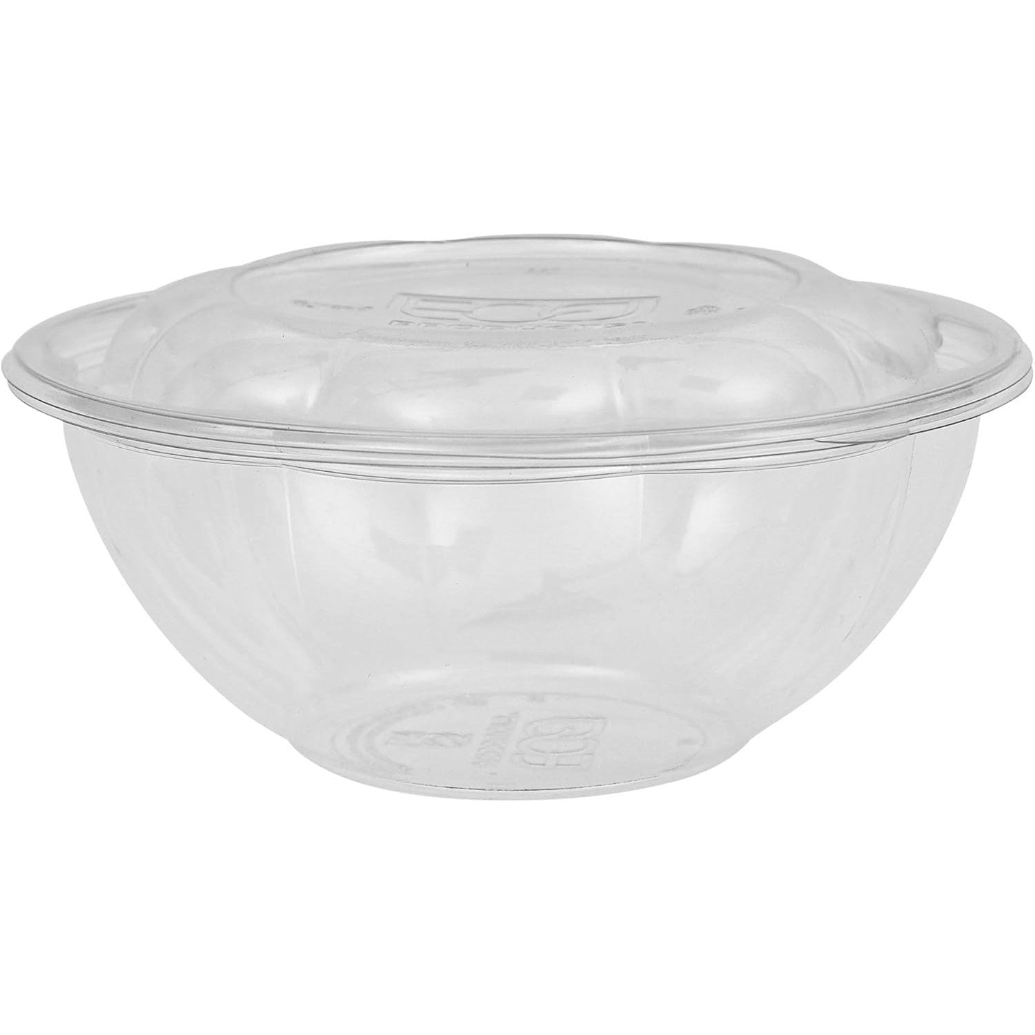 ECO PRODUCTS Compostable Clear PLA Plastic 24oz Salad Bowl With Lid, Case of 150, Grab 'n' Go ...