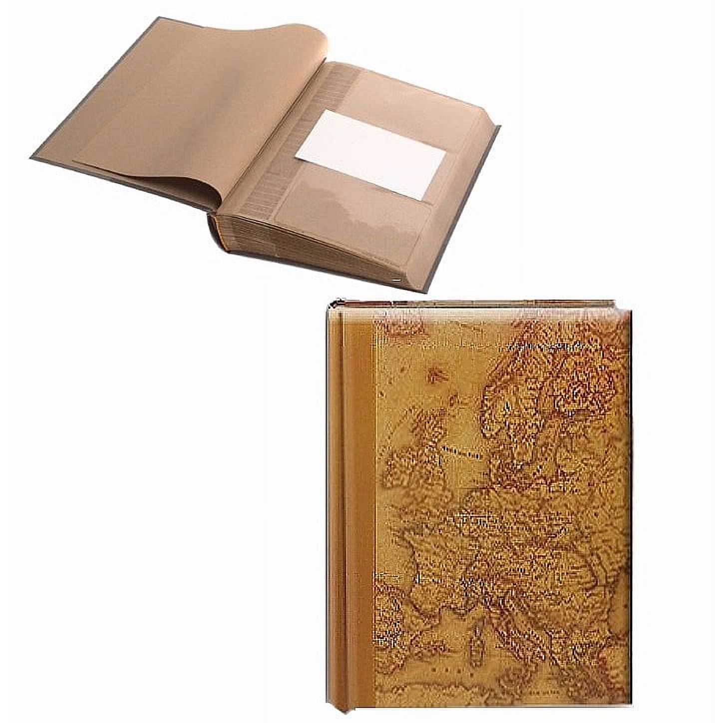 ECO-Paper Antique Map album holds 300 4x6-4x12 photos w memo area - 4x6 ...