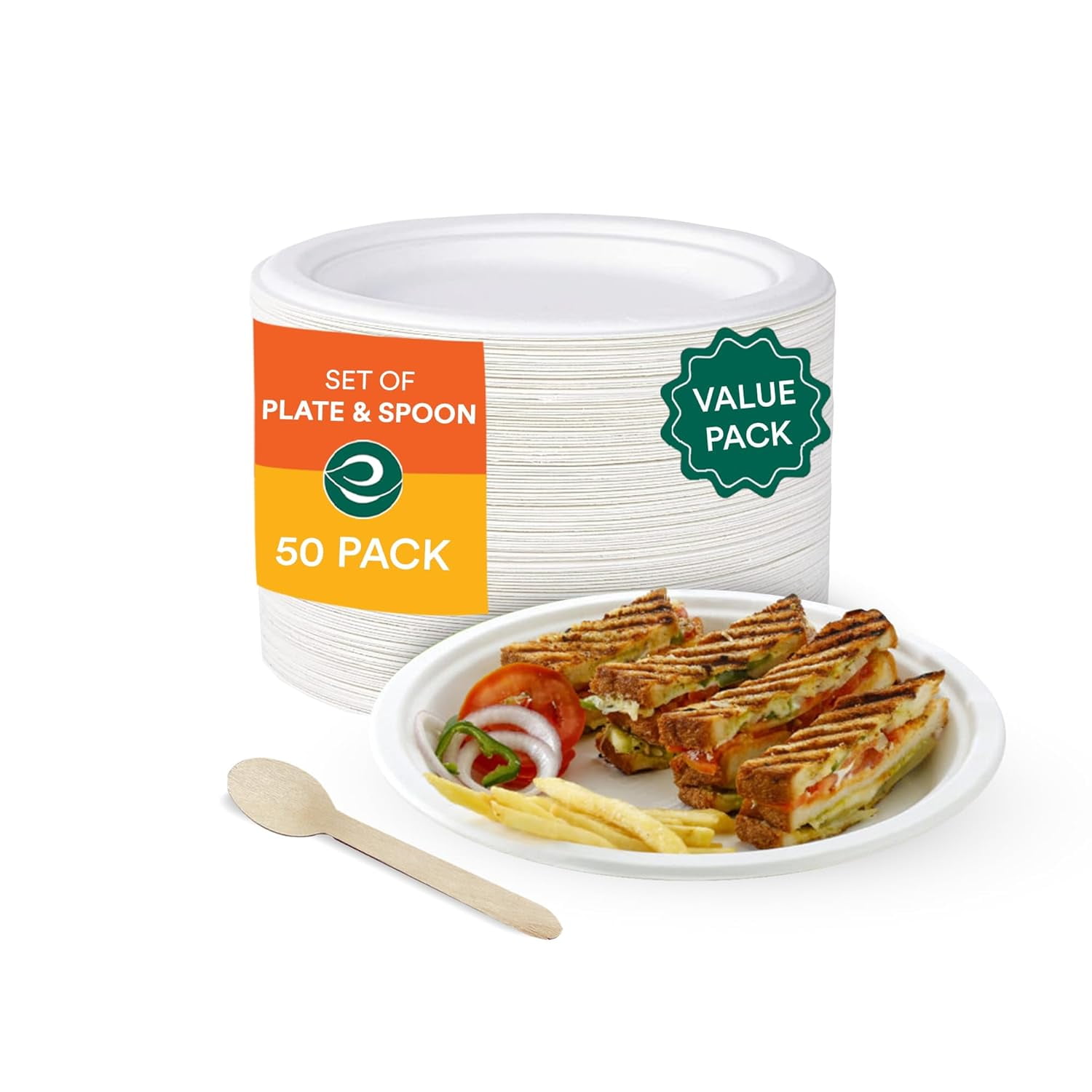 ECO SOUL Biodegradable Disposable Tableware Set EcoFriendly and Perfect ...