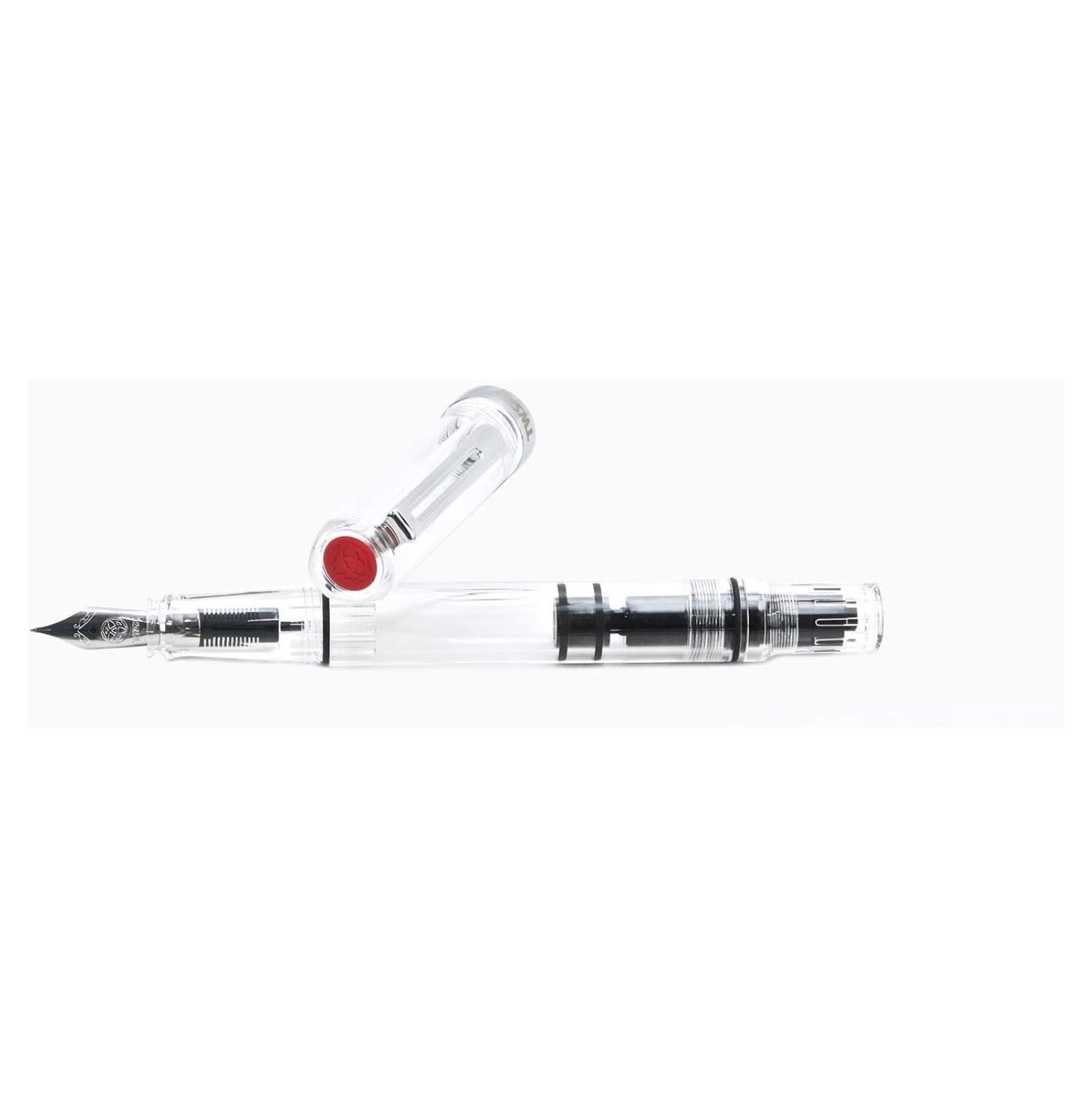 ECO T Clear Fountain Pen - Stub1.1 Nib Piston Filler Pen for Beginners ...