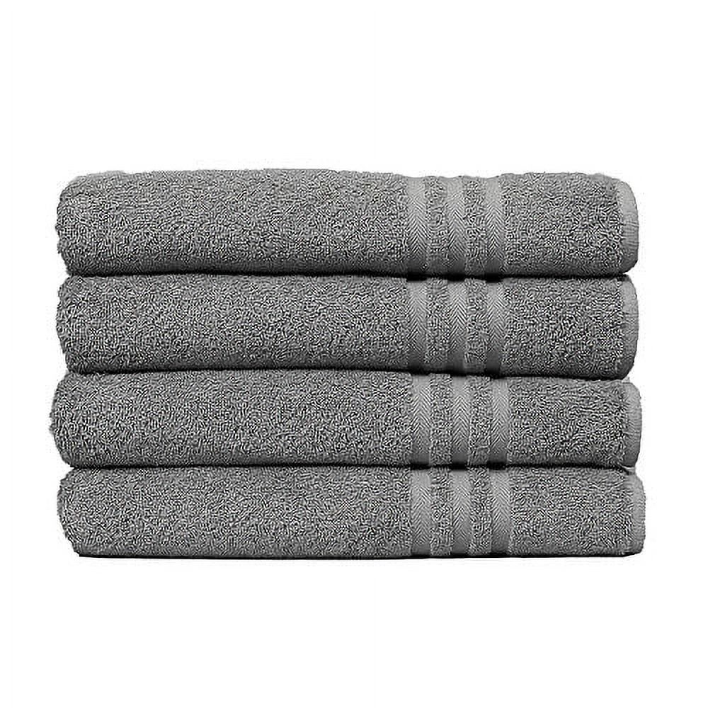 ECO TOWELS Premium Hotel & Spa Bath Towel Cotton, 27" x 54",Set of 4 ...