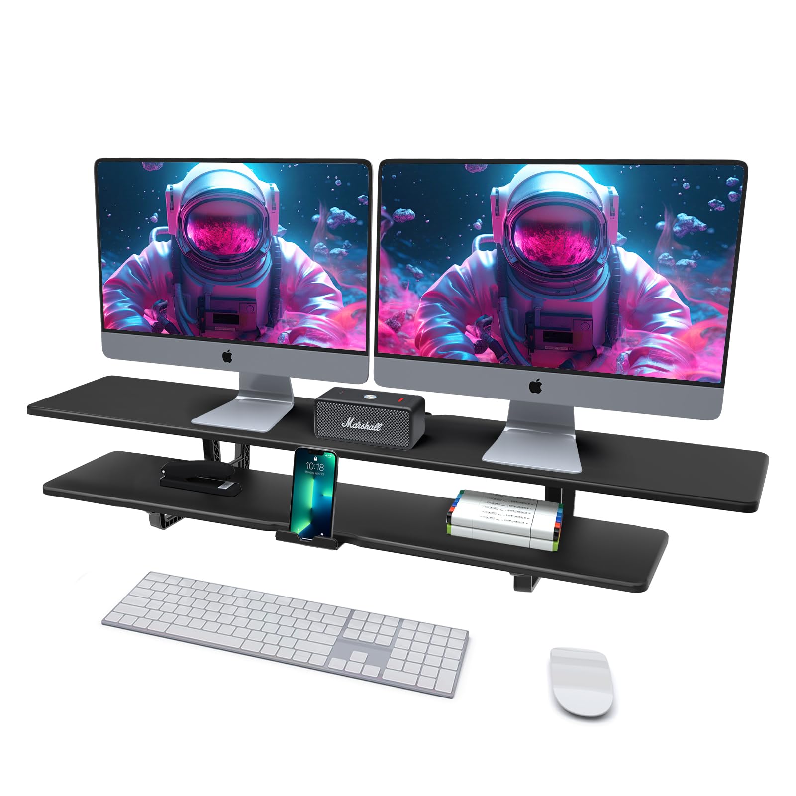 ECO-WILL Dual Monitor Stand, Computer Monitor Riser for 2 monitors, 2 ...