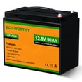 ECO-WORTHY 12V 50Ah LiFePO4 Lithium Battery Rechargeable Iron Phosphate ...