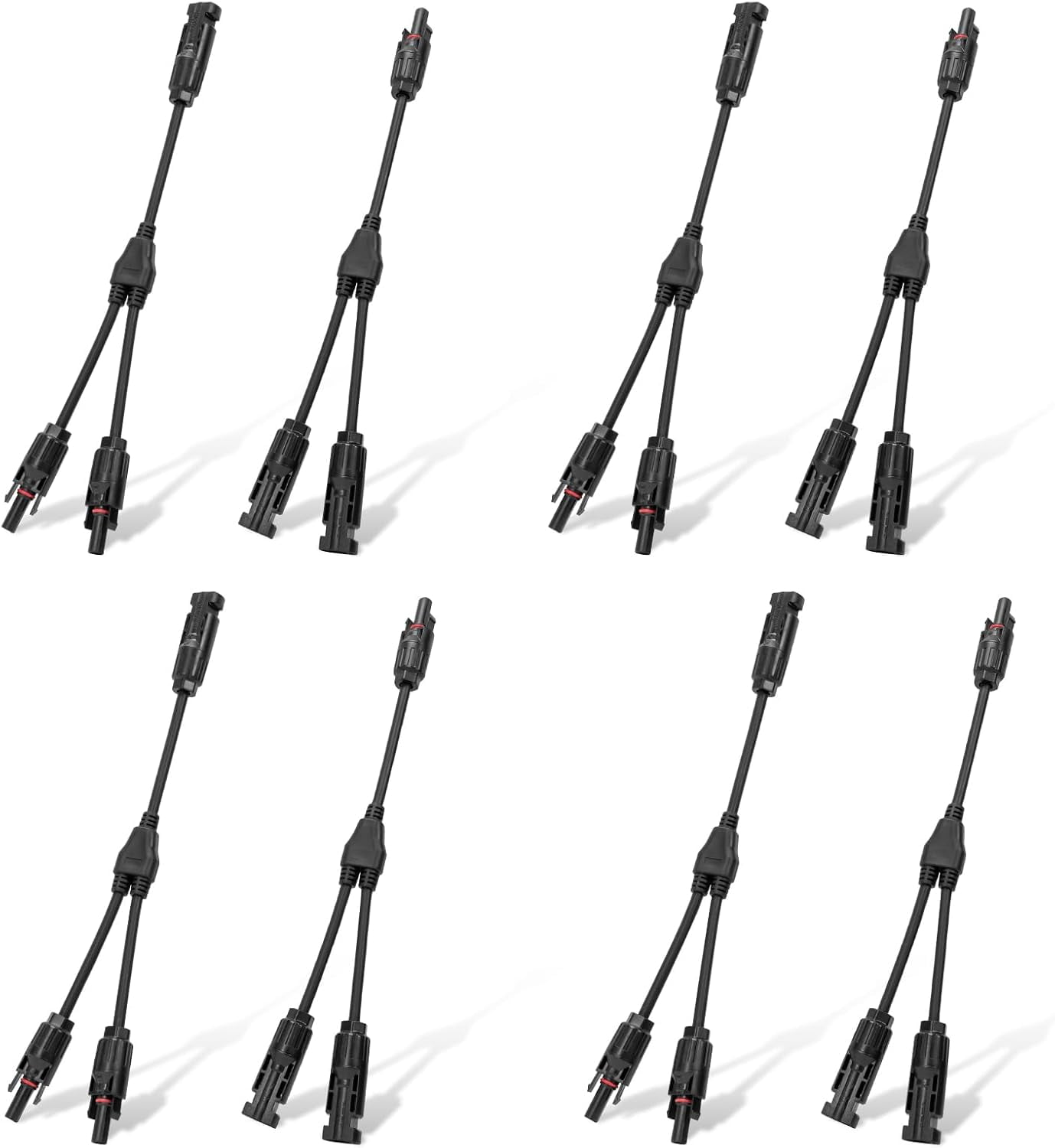 ECO-WORTHY Solar Connectors Y-Branch Parallel PV Adapter Cable Kit – M ...