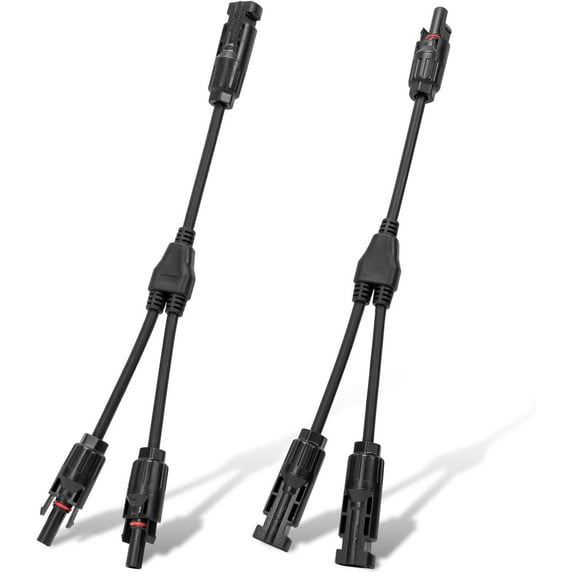 ECO-WORTHY Solar Connectors Y-Branch Parallel PV Adapter Cable Kit – M ...