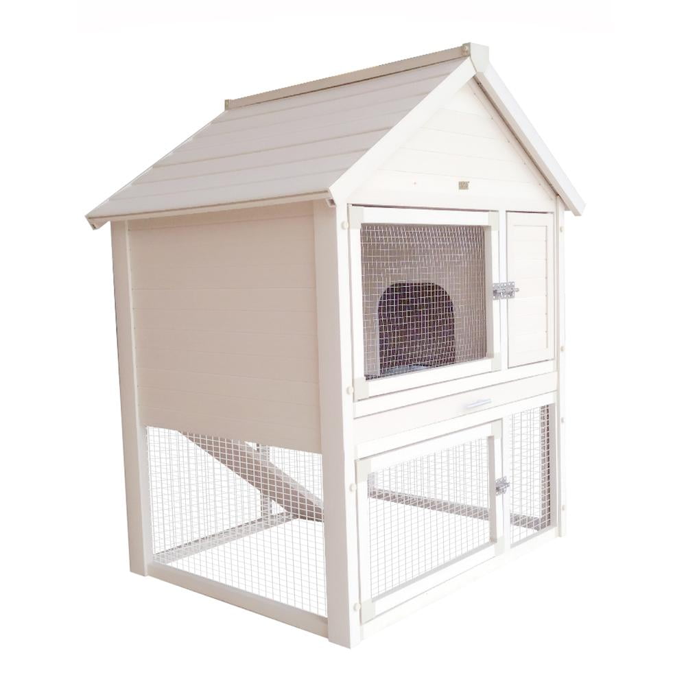 ECOFLEX Huntington Two-Level Rabbit Hutch - Walmart.com