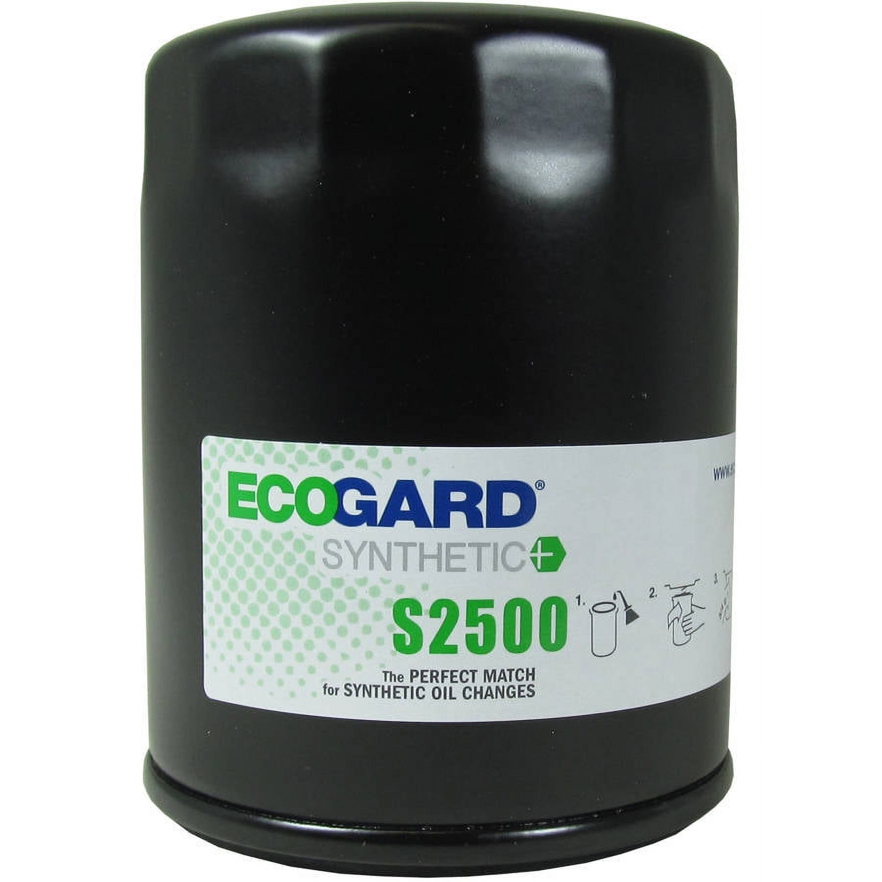 ECOGARD S2500 Premium Spin-On Engine Oil Filter for Synthetic Oil Fits ...