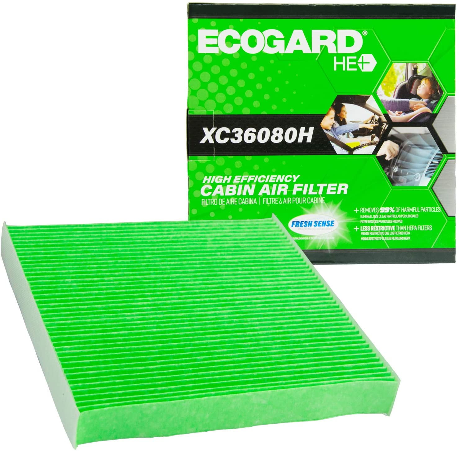 ECOGARD XC36080H High Efficiency Premium Cabin Air Filter + Baking Soda ...