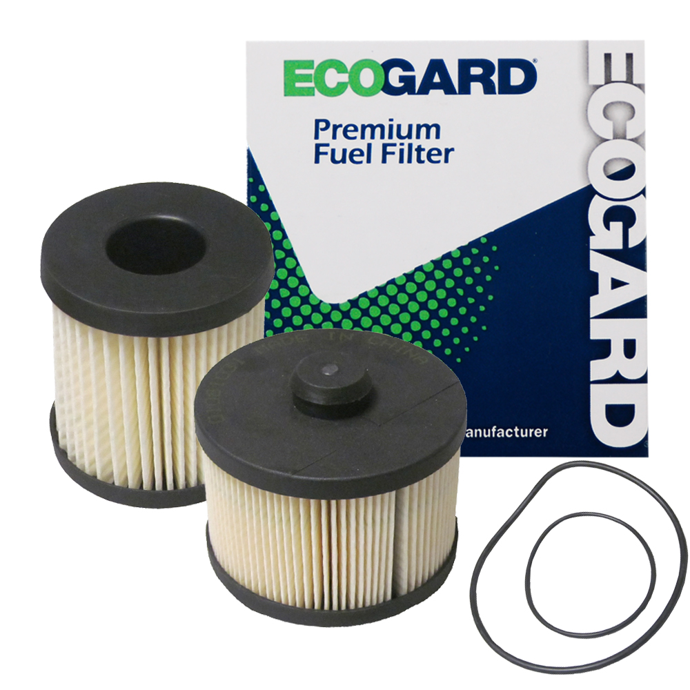 ECOGARD XF66300 Premium Diesel Fuel Filter (Set of 2) Fits Ford E-350 ...