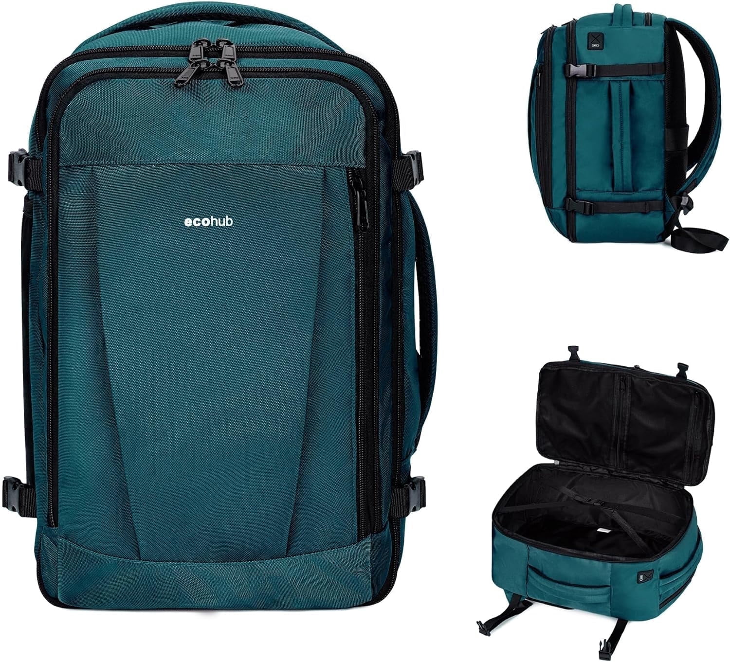 ECOHUB 17" Travel Backpack, Personal Item Backpack with 13 Pockets ...