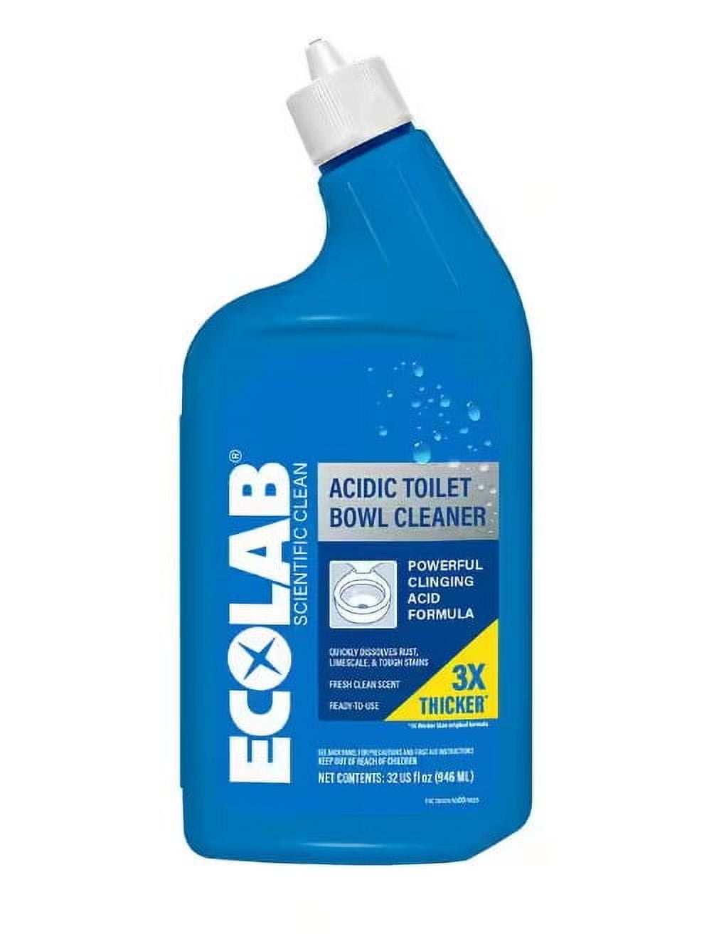 ECOLAB 32 oz. Acidic Toilet Bowl Cleaner and Limescale Remover for ...
